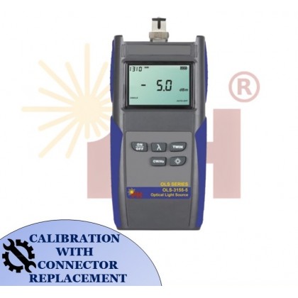 Optical Light Source Calibration with Connector Replacement