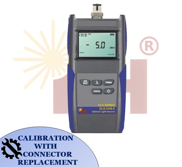 Optical Light Source Calibration with Connector Replacement
